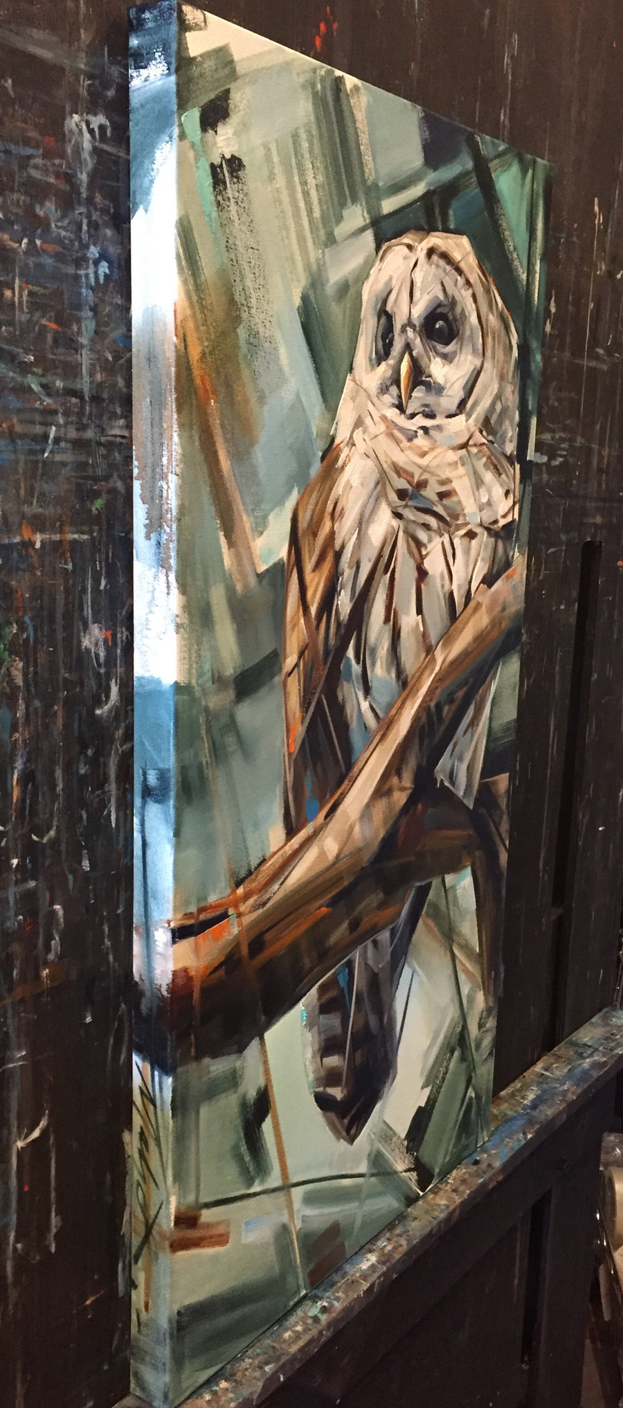 Whoot 18x36” – Katie Maher Fine Art